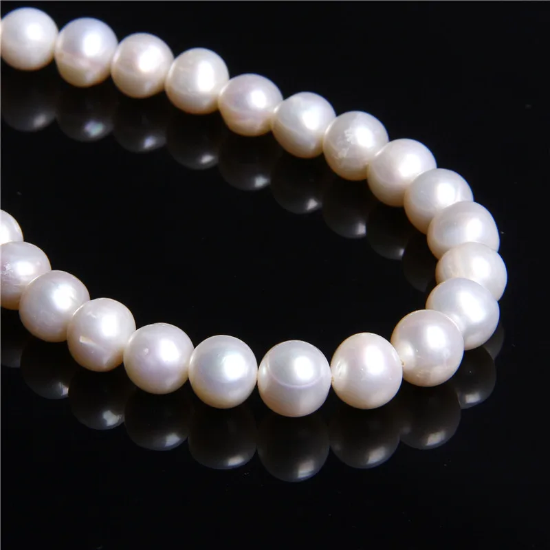 11-12mm Big Natural Pearl Aa Real Freshwater Pearl Beads Potato Round ...