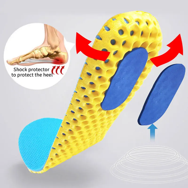 1 Pair Memory Foam Insoles For Shoes Sole Mesh HI-POLY Deodorant ...