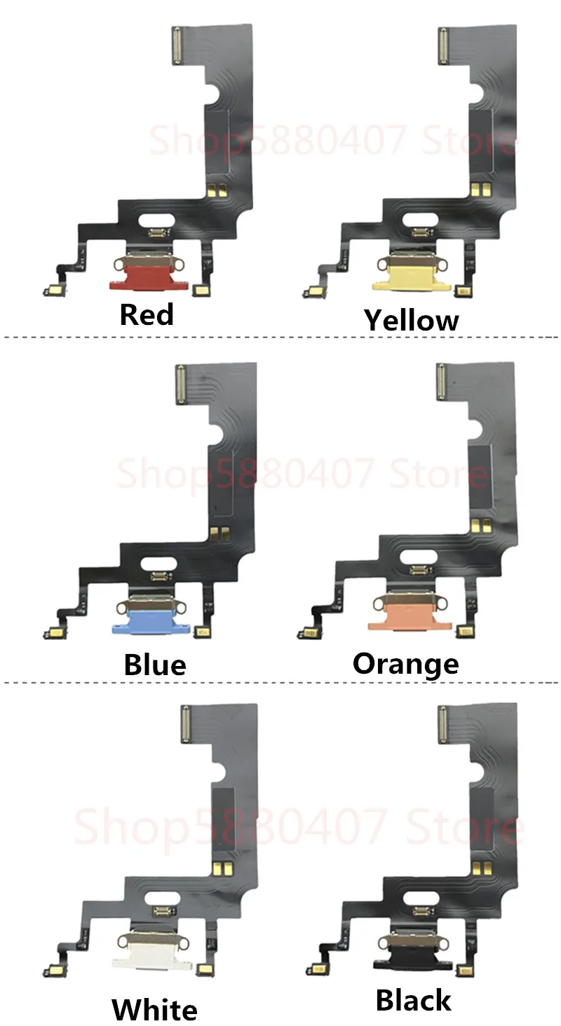 100% Original Charging Port Dock Flax Cable For Iphone Xr Charger Plug ...