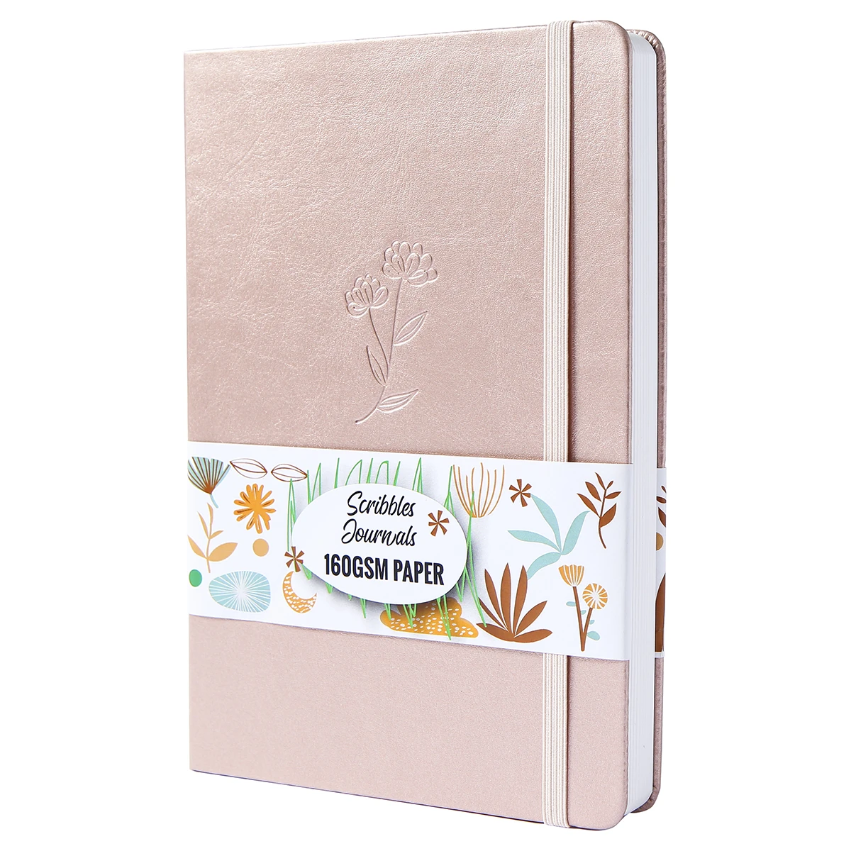 Rose Gold Cover Dotted Notebook | Dotted Journal Thick Pages - Cover ...