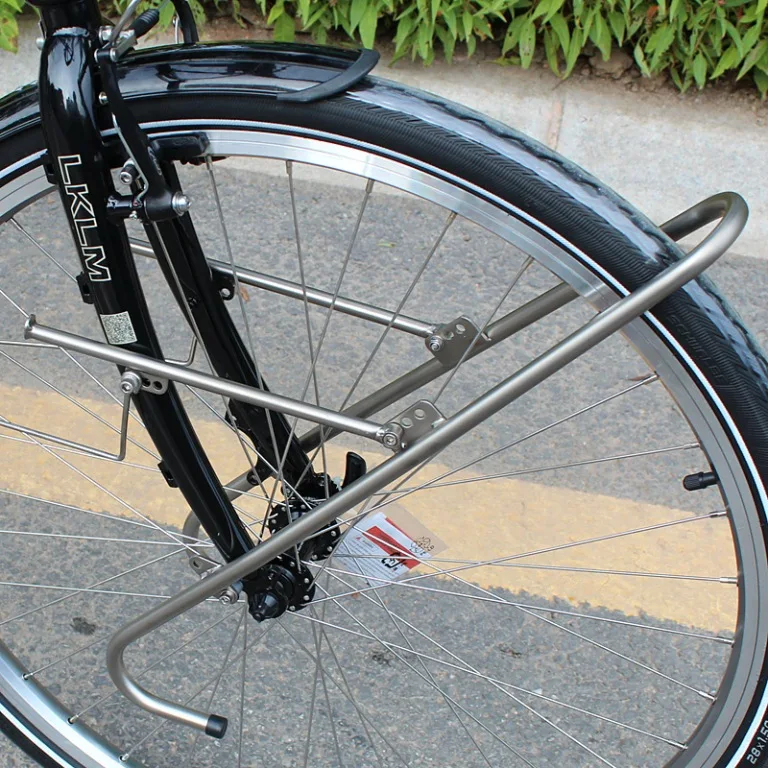 Lklm 자전거 투어 프론트 랙 스테인레스 스틸로드 클래식 프론트 랙 왜건 프론트 랙 26 인치 700c 용 라이트 자전거 스틸 캐리어자전거 보관대