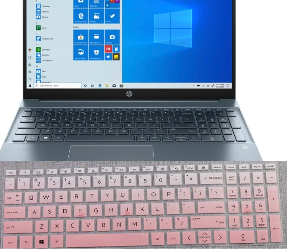 Cubierta-del-teclado-del-ordenador-port-til-cubierta-de-piel-para-HP ...