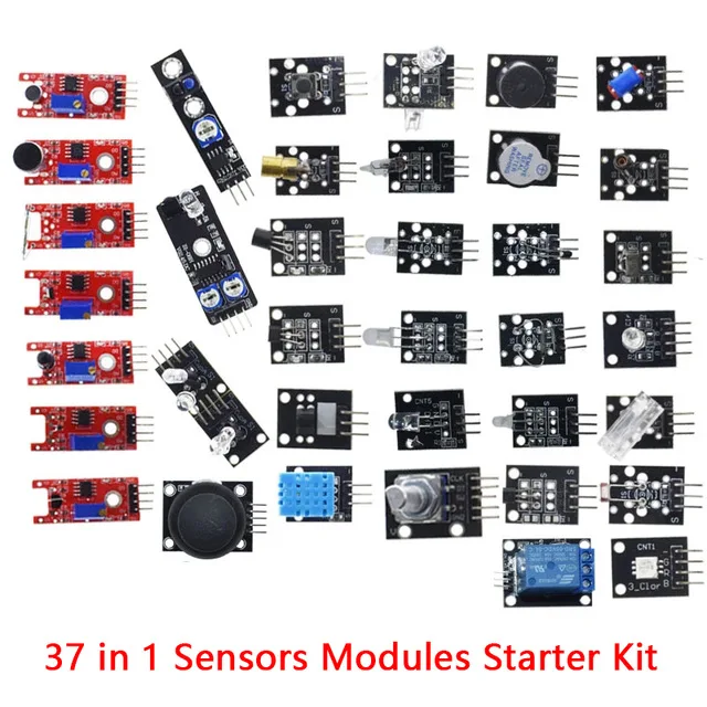 For arduino 45 in 1 Sensors Modules Starter Kit better than 37in1 sensor kit 37 in 1 Sensor Kit ...