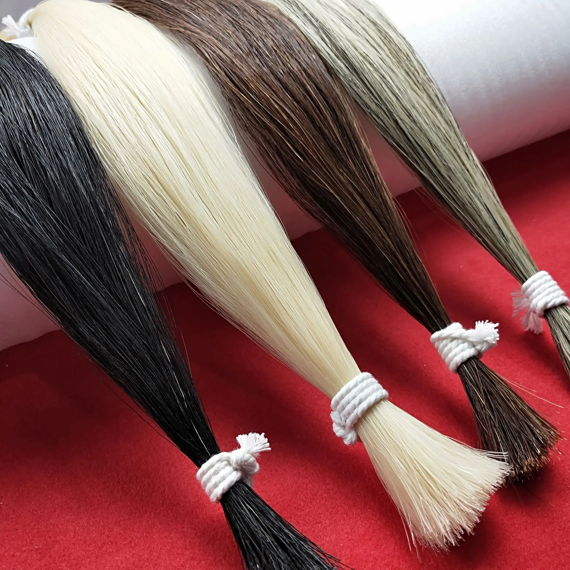 Brown bow hair 50g Horsetail bow hair Violin bow hair Erhu bow hair 80 ...