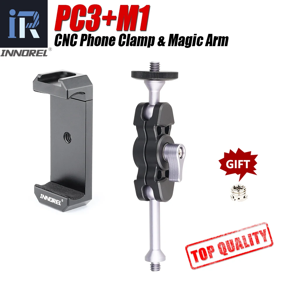 INNOREL-Aluminum-Alloy-Magic-Arm-and-Universal-Phone-Clamp-Adapter-Clip ...