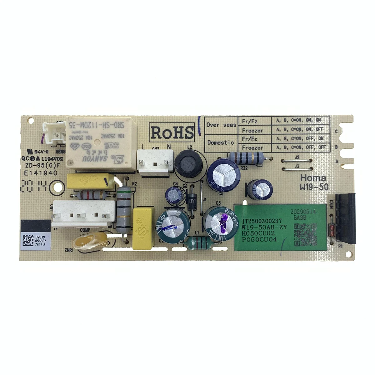 2207100086-W19-50AB-ZY-Chest-Freezer-Controlor-Modulatory-Board-PCB ...