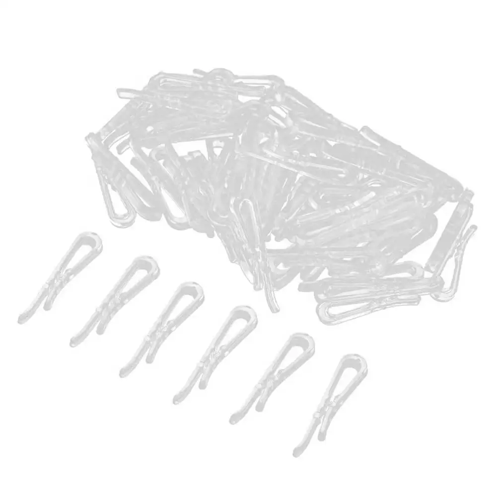 100-500-1000PCS-Alligator-Clips-U-Shape-Clear-Garment-Transparent-Shirt ...