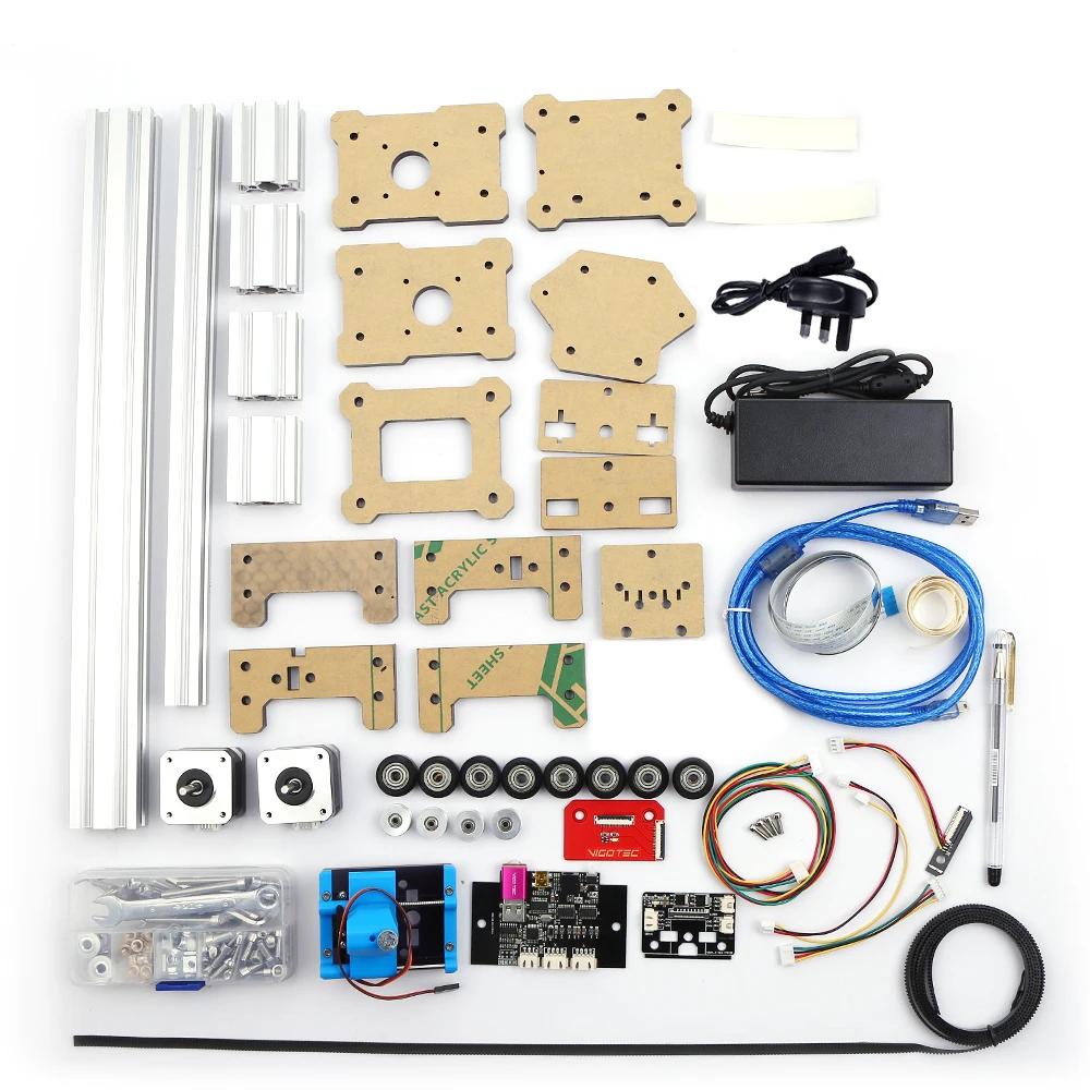 Desktop 100-240V DIY Assembled XY Plotter Pen Drawing Robot Drawing ...