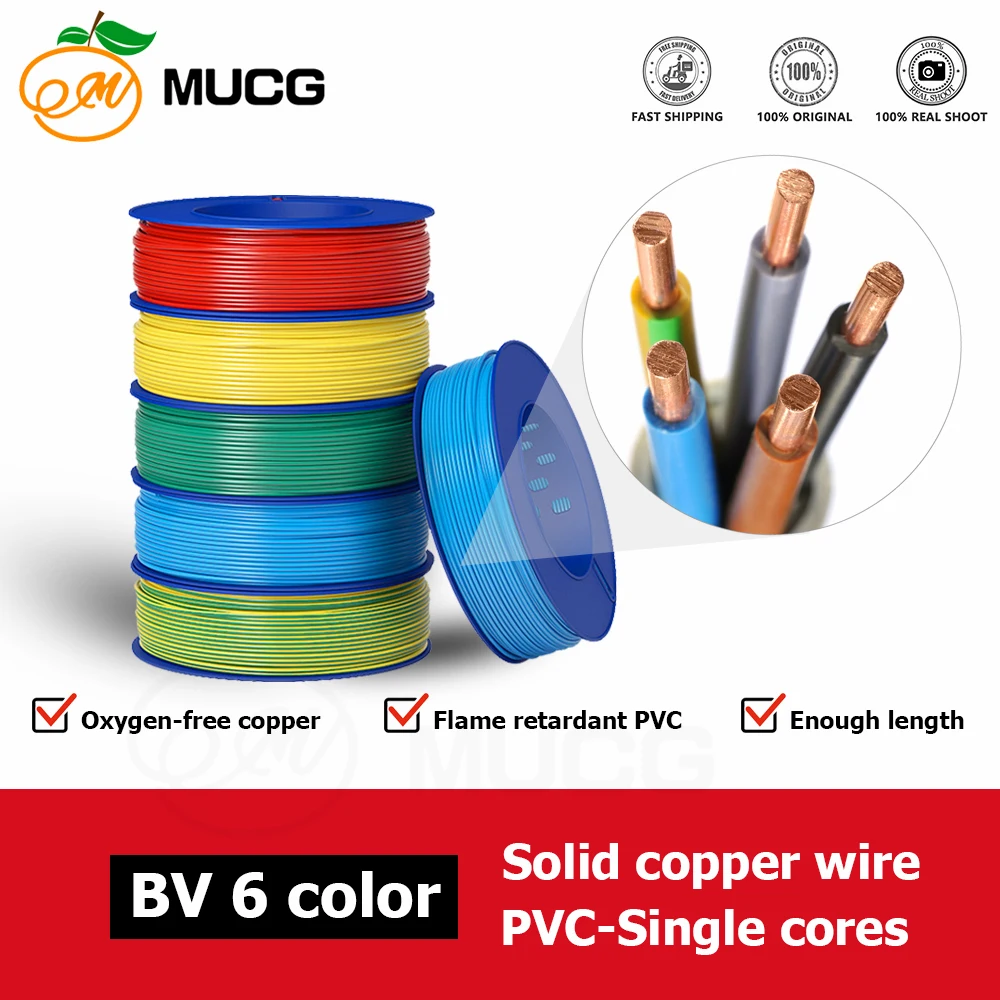 BV-Solid-Copper-wire-Electric-cable-10-12-14-16-18-19-20-awg-Wires ...