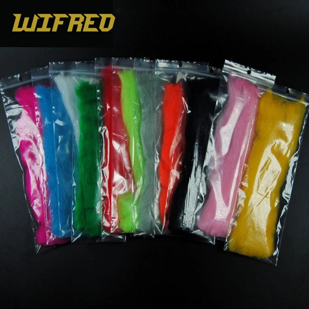 Multiple Color Fly Tying Egg Yarn Glow Bug Yarn Fiber Baitfish Lure ...