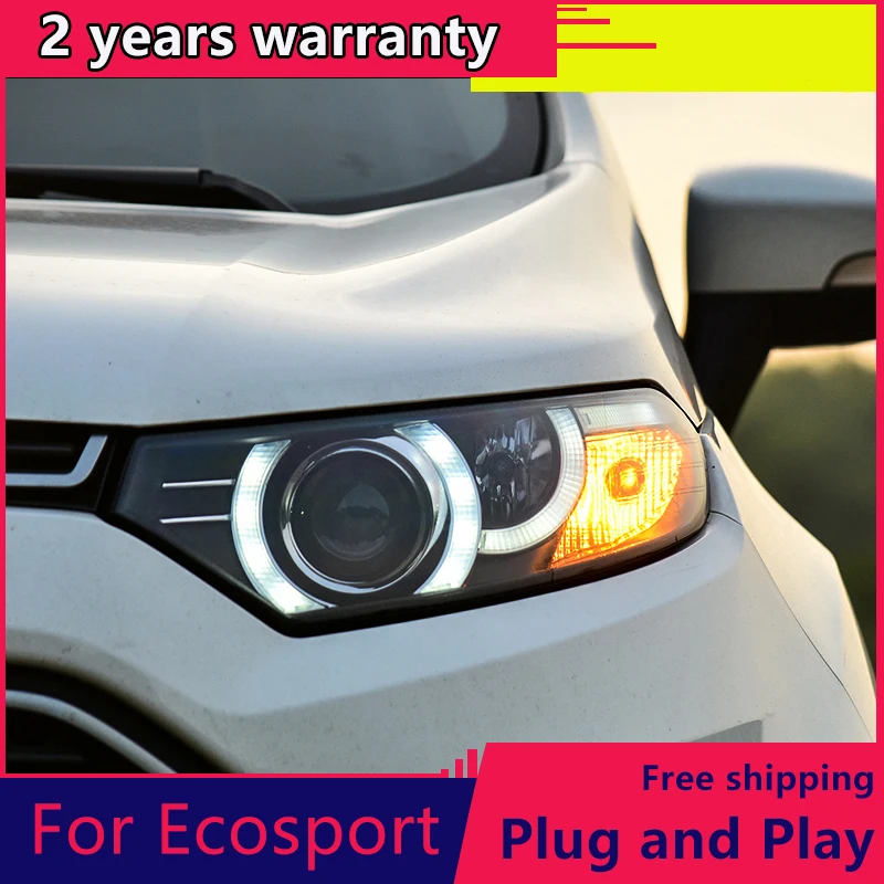 KOWELL-Car-Styling-for-Ford-Ecosport-Headlights-2013-2017-Ecosport-LED ...
