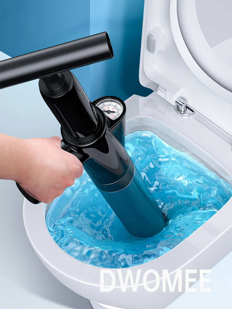 High Pressure Drain Plunger Toilet Plunger Dredge Clog Remover Air Drain Blaster For Bath ...