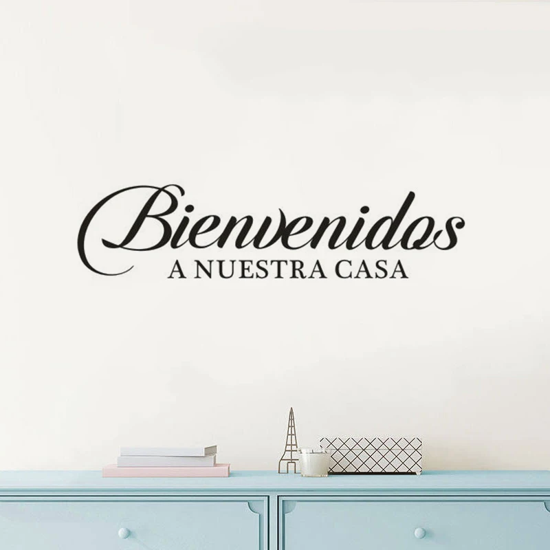 Welcome Vinyl Decal Welcome Wall Mural Welcome Mailbox Sticker Welcome ...