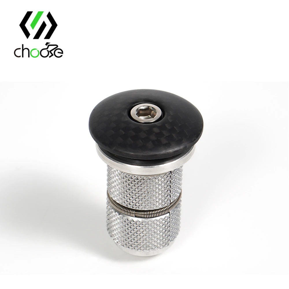 CNC-Bike-Carbon-Fiber-Fork-Steerer-Compression-Plug-Star-Nut-Adjuster ...