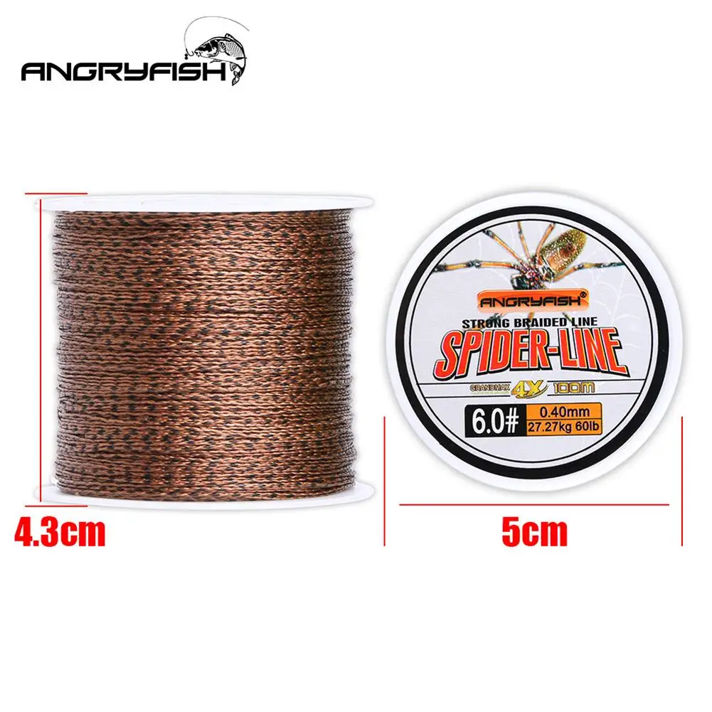 Spider-Line-Series-100m-PE-Braided-Fishing-Line-Camouflag-4-Strands-20 ...