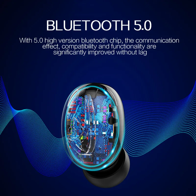 Q67 TWS Bluetooth наушники 5,0 с микрофоном водонепроницаемые наушники ...