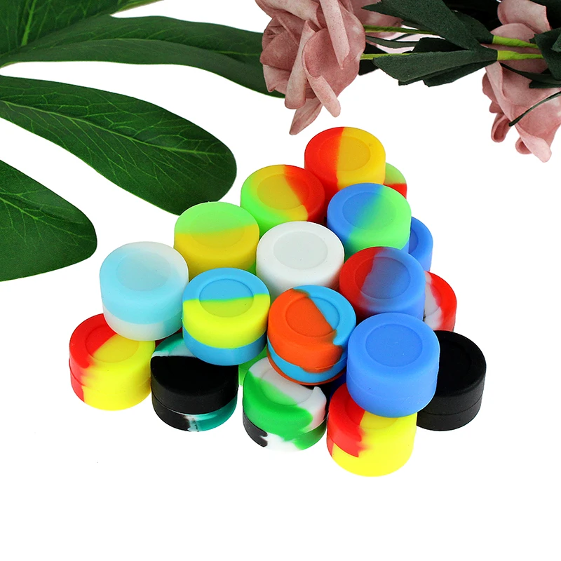 50pcs-Silicone-Wax-Containers-3ml-Non-Stick-Food-Grade-Oil-Box-Reusable ...