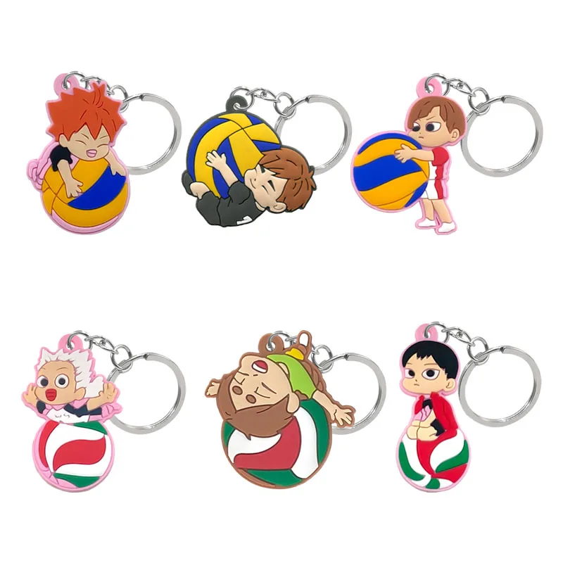 1pcs Pvc New Key Chains Lovely Cartoon Figure Key Ring Anime Character ...