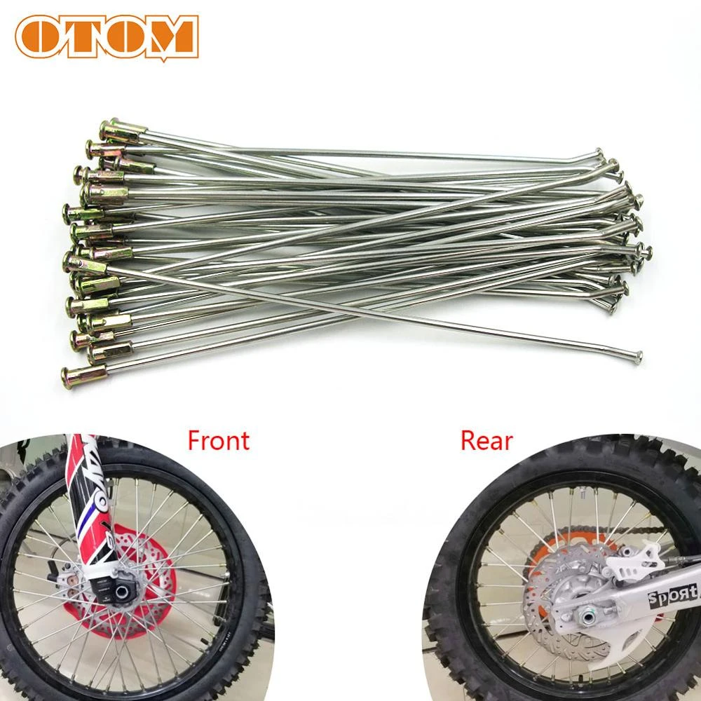Otom Motorcycle 36 Pcs 21" Front 18" 19" Rear Wheel Steel Spokes ...