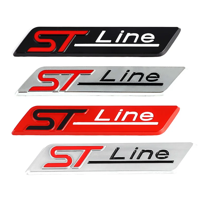 3d Car Sticker St Line Logo Emblem Sport Badge Auto Decal For Ford Kuga ...