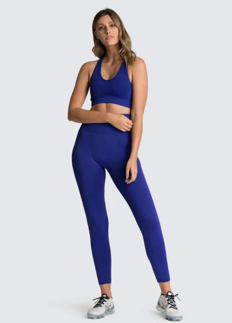 seamless hyperflex workout set sport leggings and top set yoga outfits ...