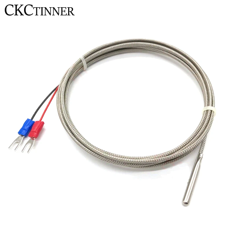 Thermocouple Thread Type K 1/2/3/4/5m Probe Type Shielded Braide Wire ...