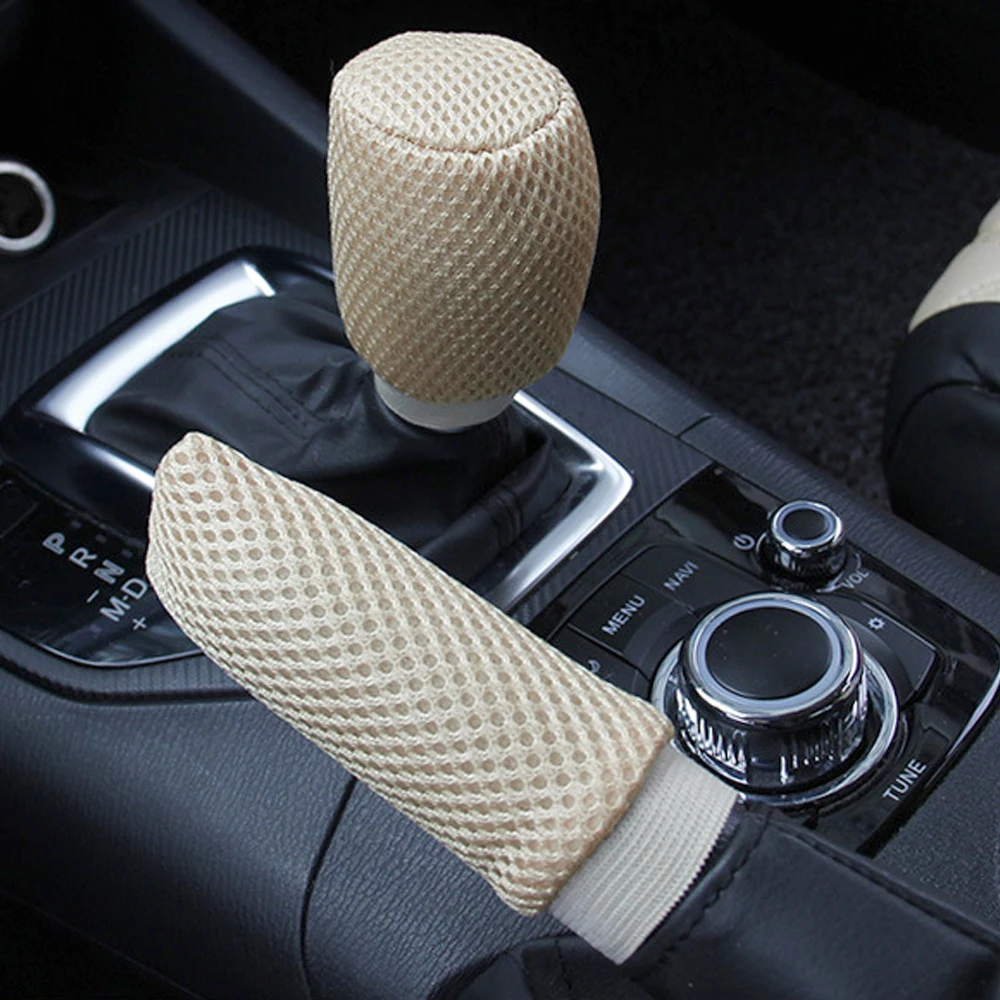 Auto-Decoration-2pcs-set-Car-Handbrake-Grips-Hand-Brake-Cover-Sleeve ...