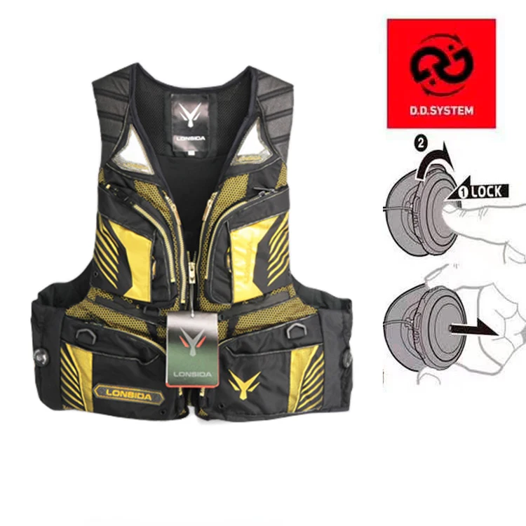 Multi function Rotary Buckle Elastic Buoyancy Fishing Vest Waterproof ...
