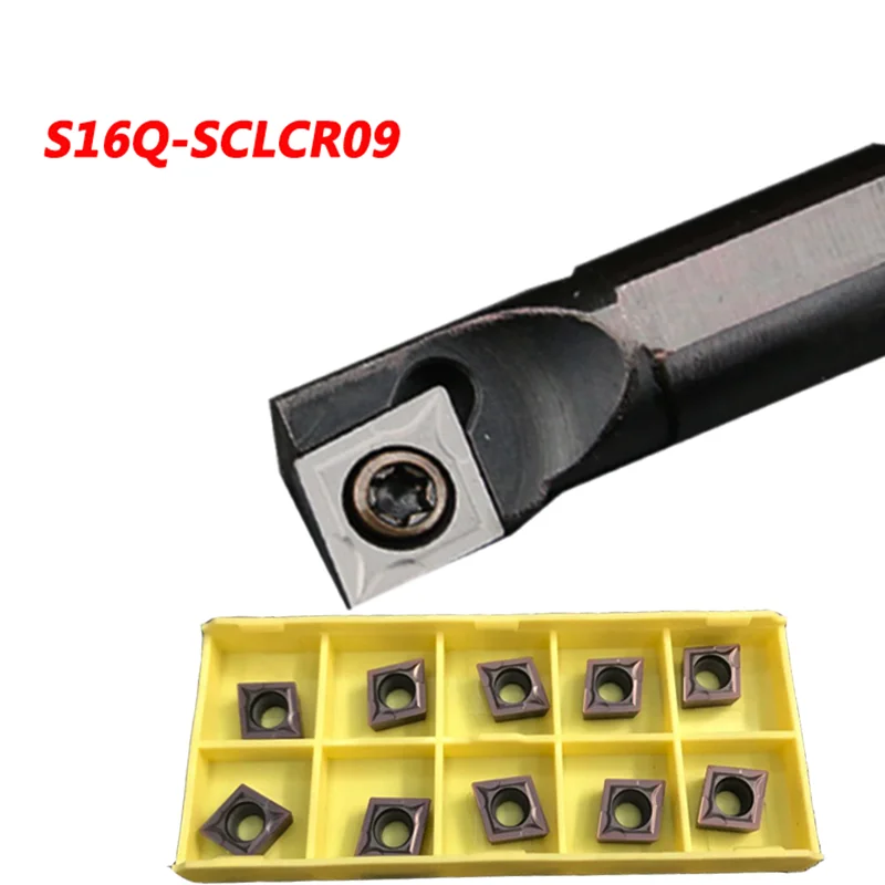 1 pc CNC Cutter tools S16Q-SCLCR09 Internal turning tool Lathe Boring ...