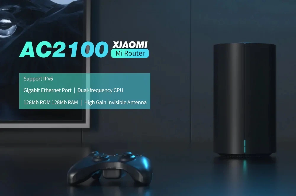 Xiaomi Mi AC2100 Dual Band Wifi Router Black - Gadgetoo.Com.bd