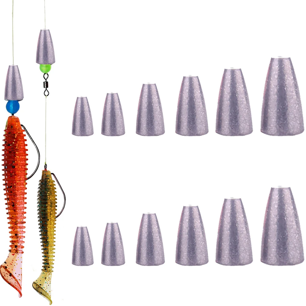 10pcs-lot-Bullet-Fishing-Weight-Sinker-3-5g-5g-7g-10g-14g-20g-Texas-Rig ...