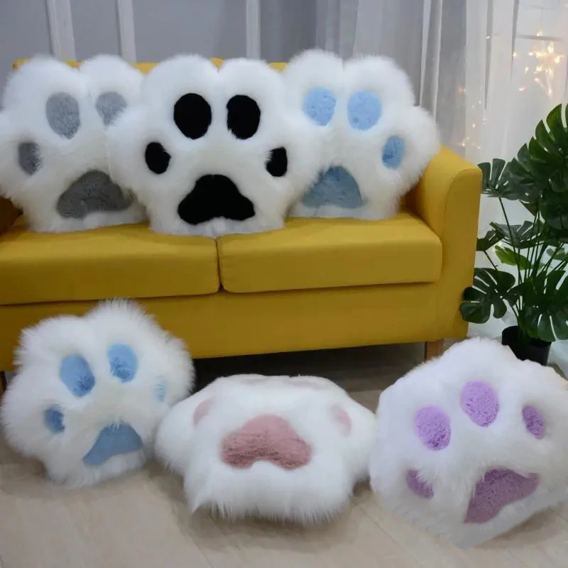 Creative Cat Paw Shape Cushion Seat Pad Home Car Sofa Throw Pillow With ...