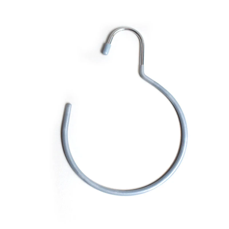 CINTRE,C--Nouveau cintre rond en acier inoxydable, crochet polyvalent ...