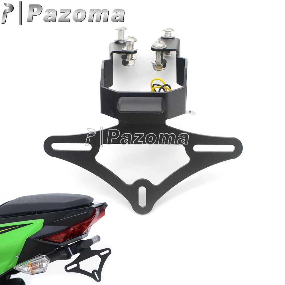 Motorcycle LED Light License Plate Holder Bracket Tail Tidy For ...