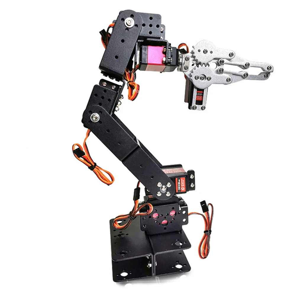 1set 6 Dof Mechanical Arm Clamp Claw Mount Kit For Remote Control Smart ...