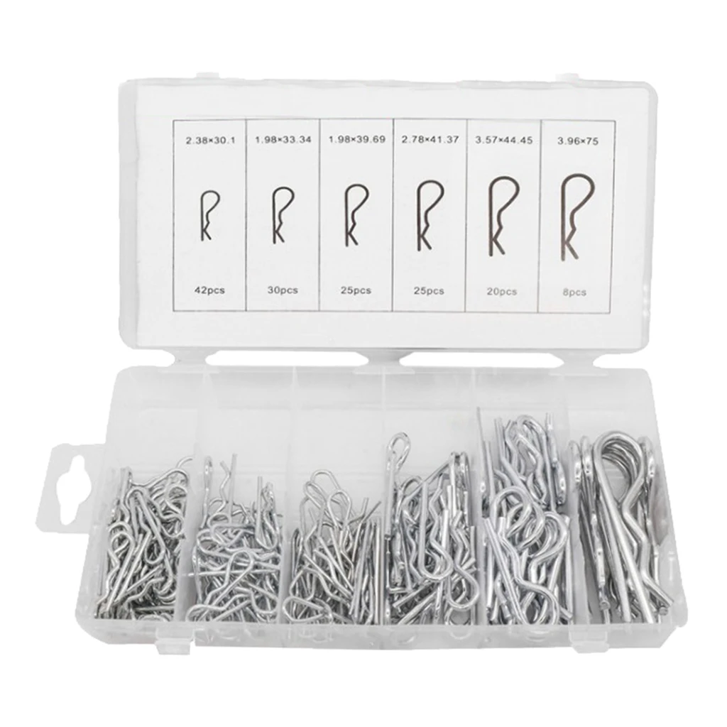 150pc-R-Type-Wave-Cotter-Pin-Spring-Pin-M2-M8-B-type-Retaining-Pins-w ...