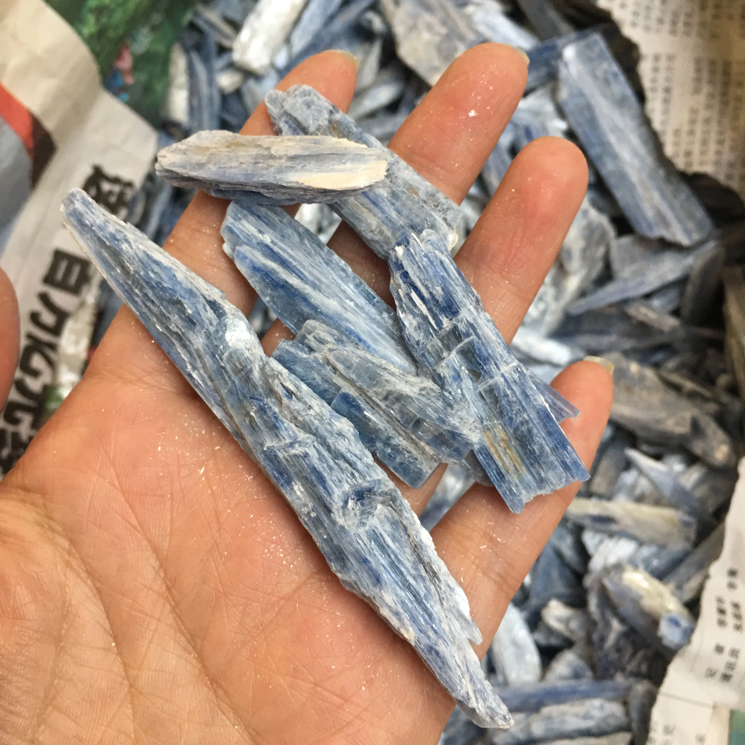 Natural Blue Spar Stone Specimen Gravel Healing Crystals And Stones ...