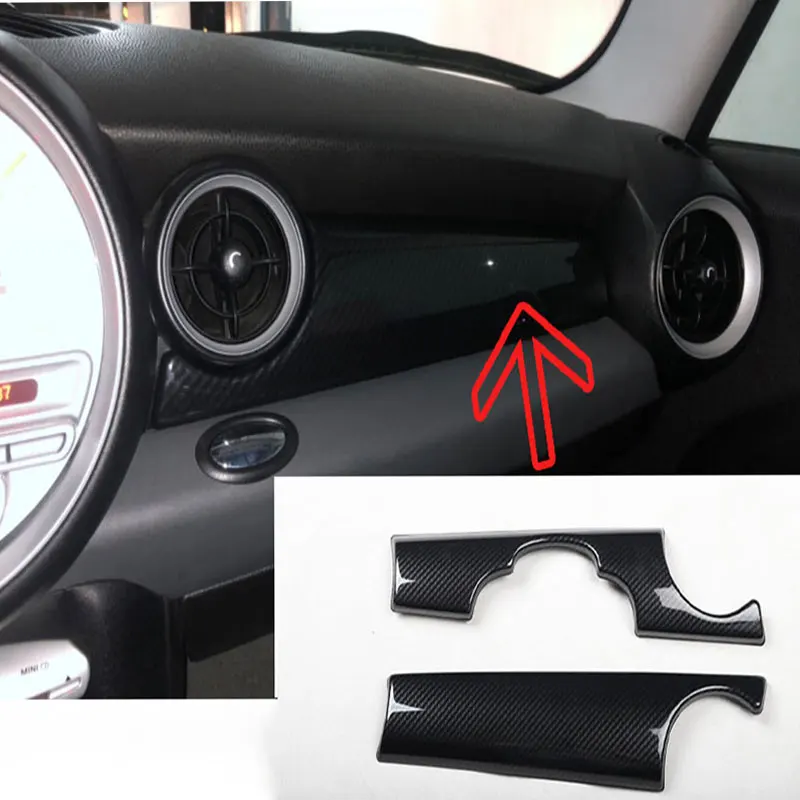 2-PCS-Car-Dashboard-Center-Control-Panel-Decorative-Cover-For-MINI ...