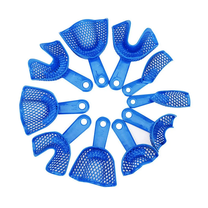 Dental-Impression-Trays-Holder-Plastic-Steel-Teeth-Holders-Denture ...