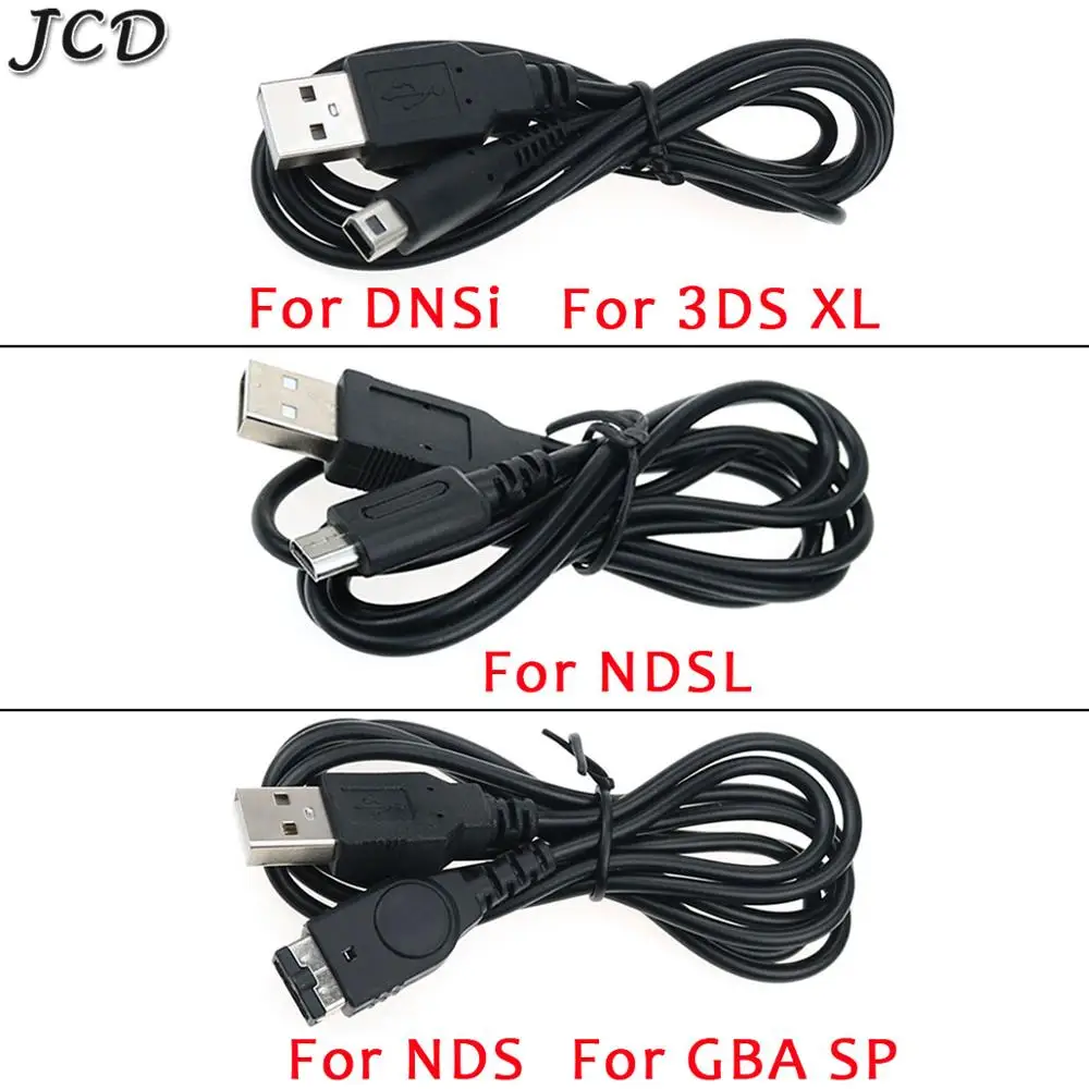 JCD USB Data Charger Charging Power Cable Cord for DS Lite DSL NDSL For ...