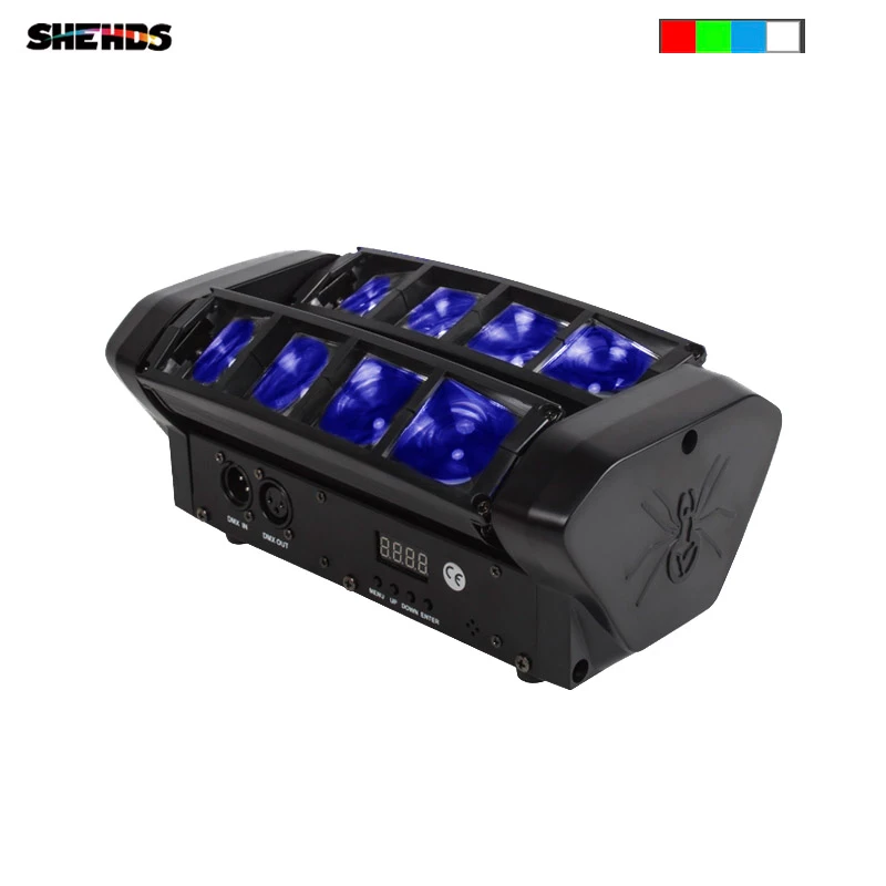 Shehds Mini Led Spider Light 8x6w Rgbw Bar Beam Moving Head Lights For ...