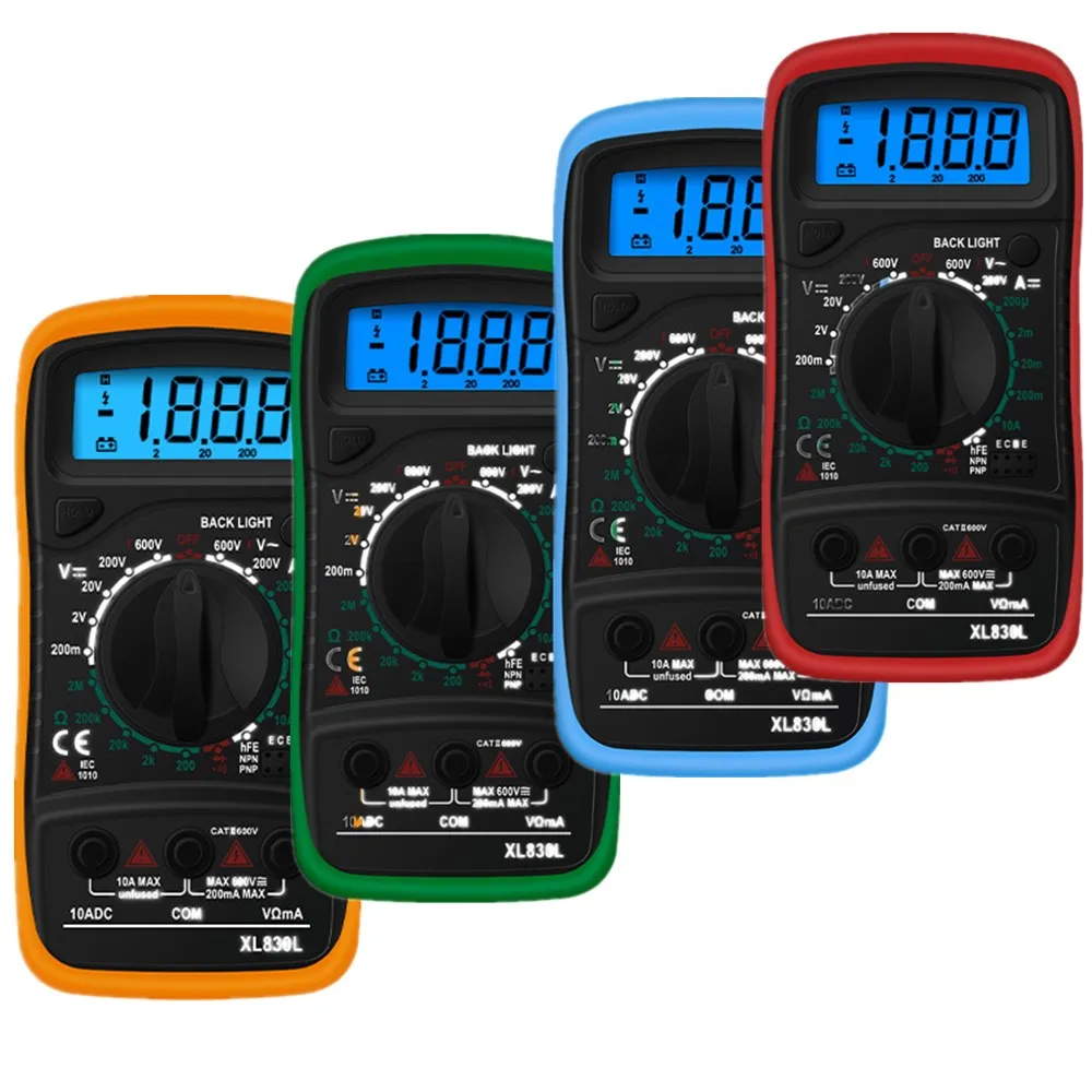 XL830L Handheld Digital Multimeter LCD Hintergrundbeleuchtung Tragbare ...