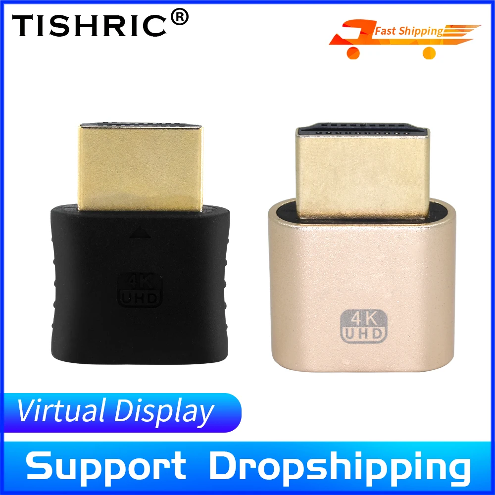 TISHRIC-Virtual-Display-HDMI-compatible-Monitor-Emulator-Adapter-Dummy ...