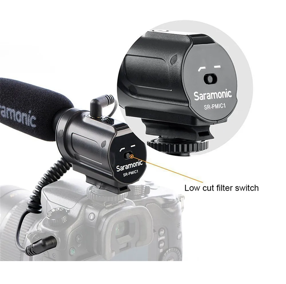 Saramonic SR-PMIC1 микрофон с разъемом 3,5 мм супер-кардиоидный ...