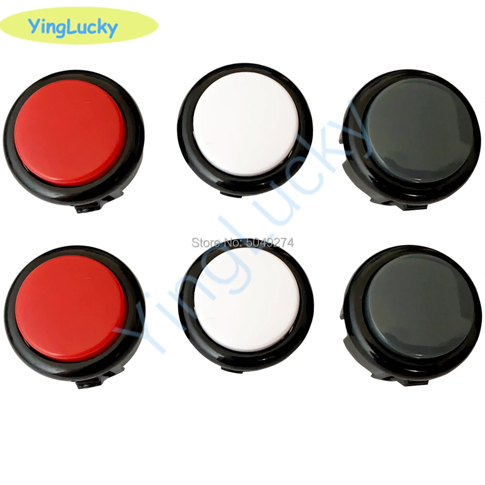 Yinglucky 10pcs Arcade Button 30mm Push Buttons Switch Replace For Arcade Copy Sanwa Button Mame ...