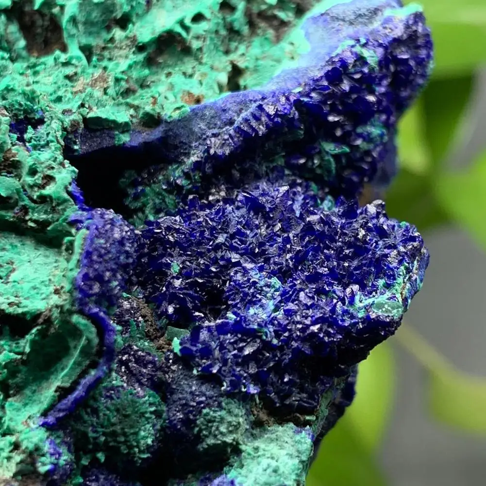 Pierres précieuses,Spécimen minéral brut Azurite bleu naturel, 1 pièce ...