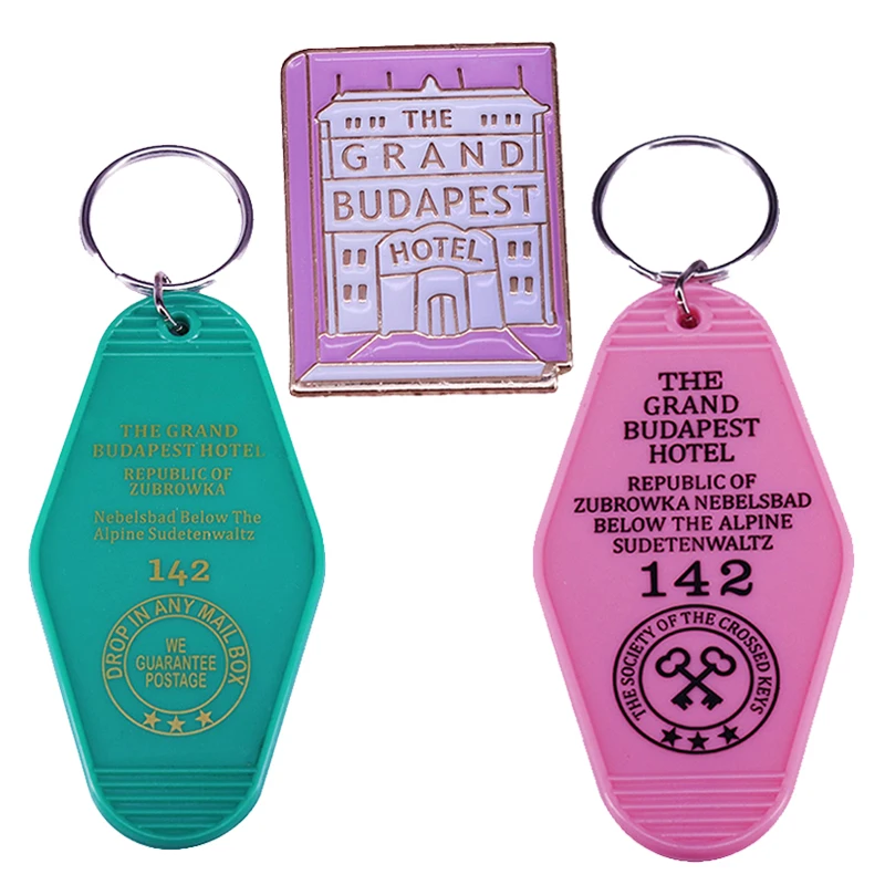 Wes Anderson's Movie The Grand Budapest Hotel Key Tag Room 142 Keyring ...
