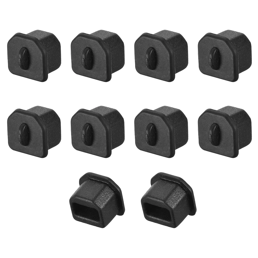 uxcell 10pcs Silicone USB Cap Port Cover Anti Dust Protector 8mmx7.3mm ...