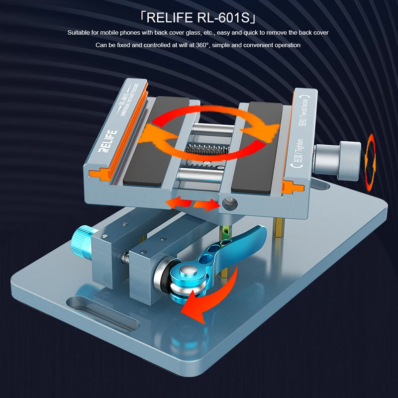 Relife 360° Universal Rotating Fixture Holder for Remove the Back Cover ...