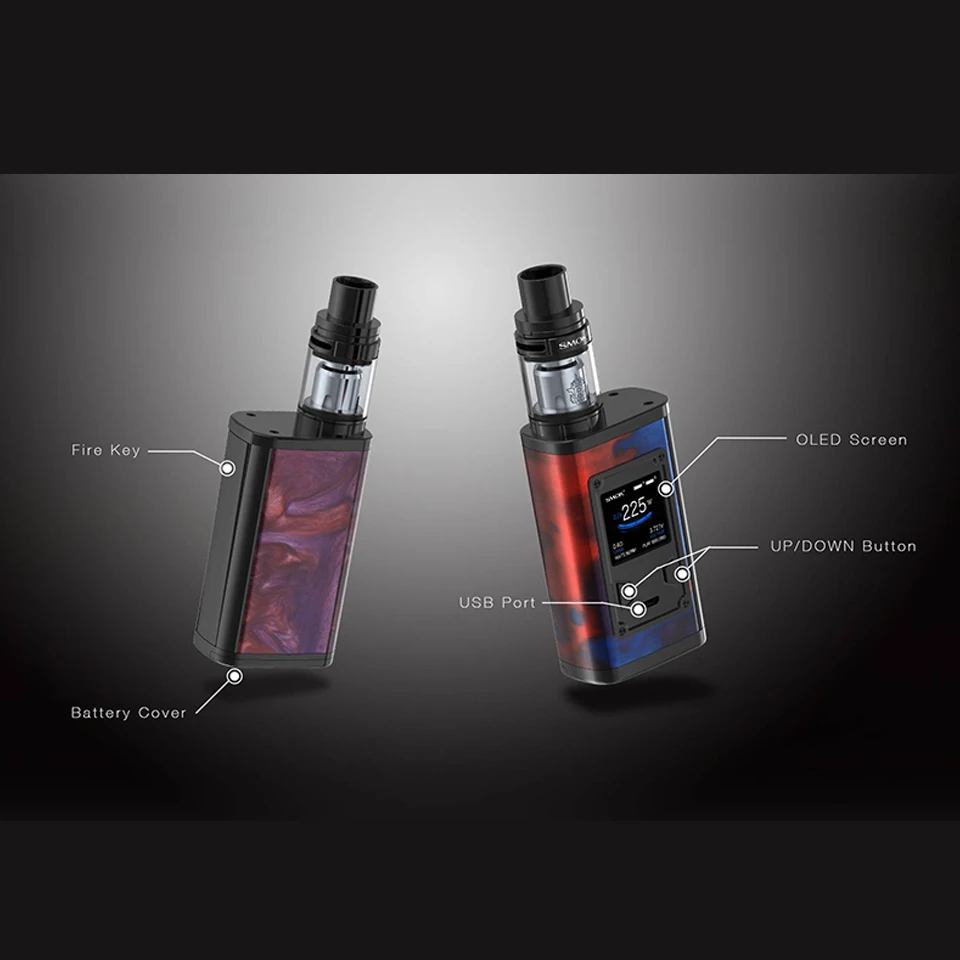 Original SMOK Majesty Kit Resin Edition 225W Majesty Mod TC VW 4ml TFV8 ...